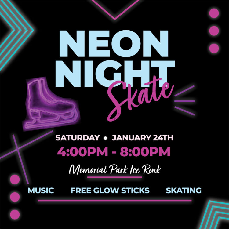 Memorial Ice Rink Neon Night | Visit Helena, Montana